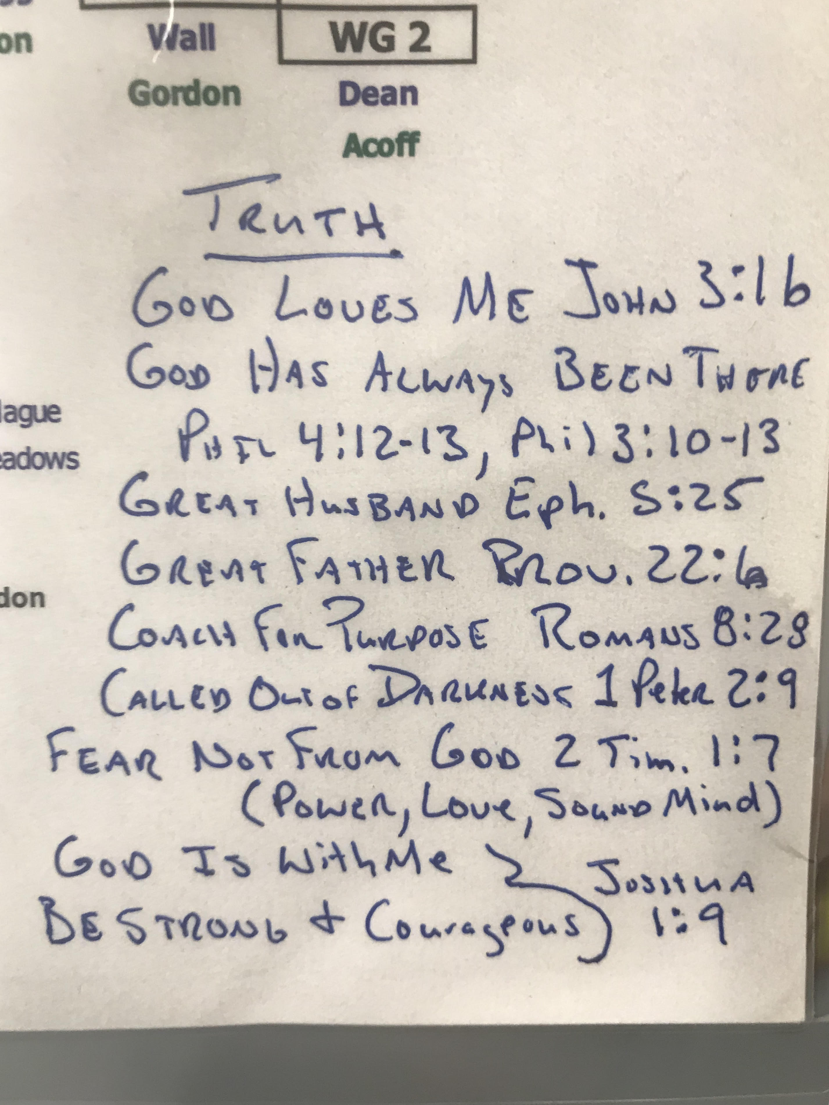 The Truth Card | LESSONS FROM THE GOALPOST